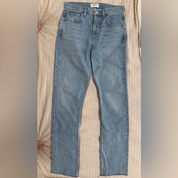 Agolde | Jeans | Agolde Cherie High Rise Straight Light Blue Jeans ...
